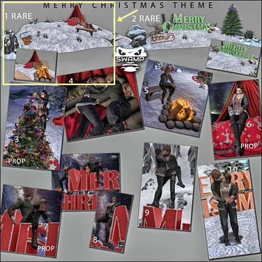 Second Life Marketplace - 01 - {SWP} Merry Christmas Theme RARE